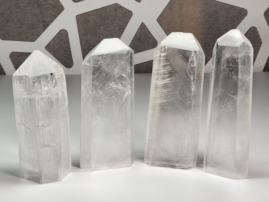 Pure Selenite Tower, Large Selenite Point, Selenite Cleansing Stone ...