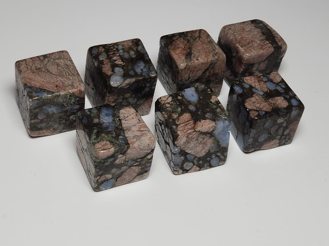 Que Sera Gemstone Cube, High Quality Crystal Cube, Blue Liberite ...