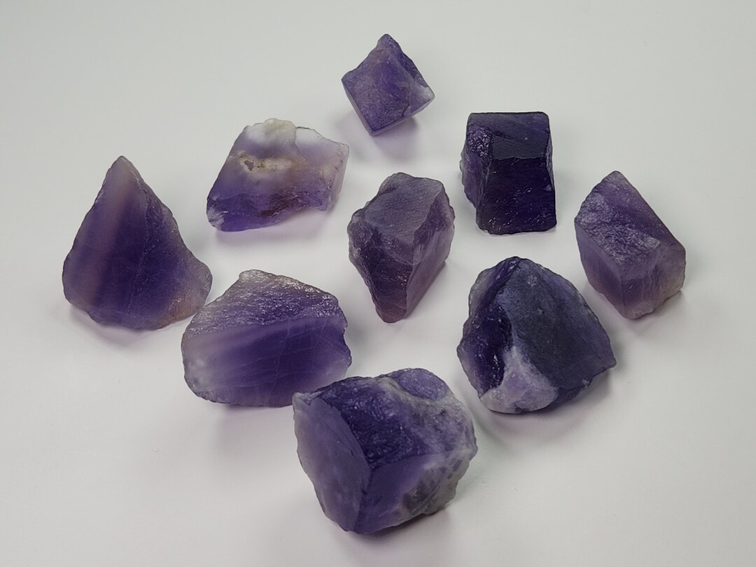 Indigo Fluorite Gemstone Raw Stones, High Quality Raw Indigo Fluorite ...