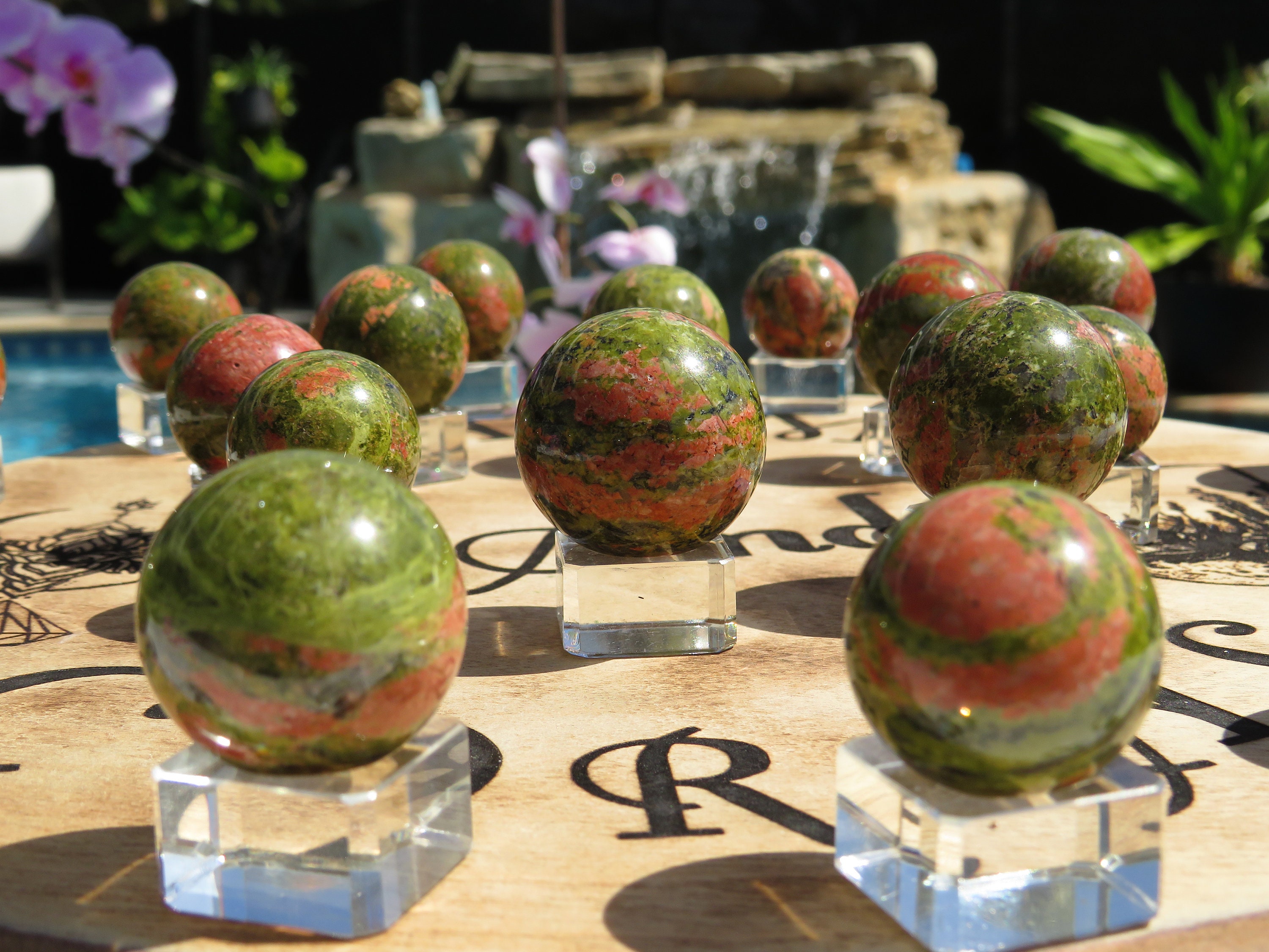 Unakite Gemstone Spheres. High Quality Unakite Spheres Stone - Etsy UK