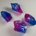 Vibrant Cotton Candy Aura Quartz Gemstone Chunks, Rainbow Aura Quartz ...