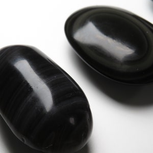 Banded Obsidian Gemstone Palm Stone, Healing, Banded Obsidian ...