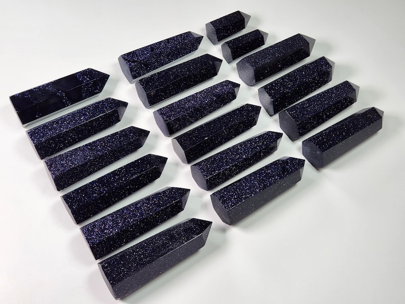 Blue Sandstone Towers Blue Goldstone Sandstone Gemstone - Etsy