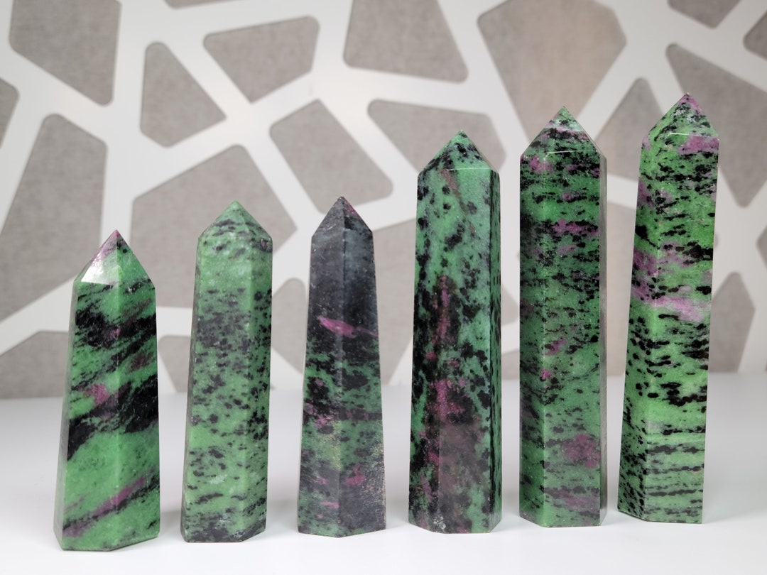 Ruby Zoisite Towers, High Quality Ruby Zoisite Gemstone Towers, Balance ...