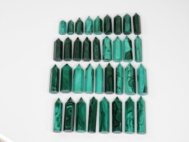Natural Malachite Towers, Gemstone Tower, Crystal Tower, Protection ...