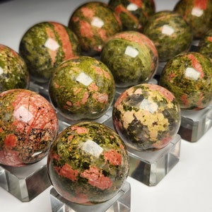 Unakite Sphere, Unakite Gemstone Spheres, Stone of Vision, Unakite ...