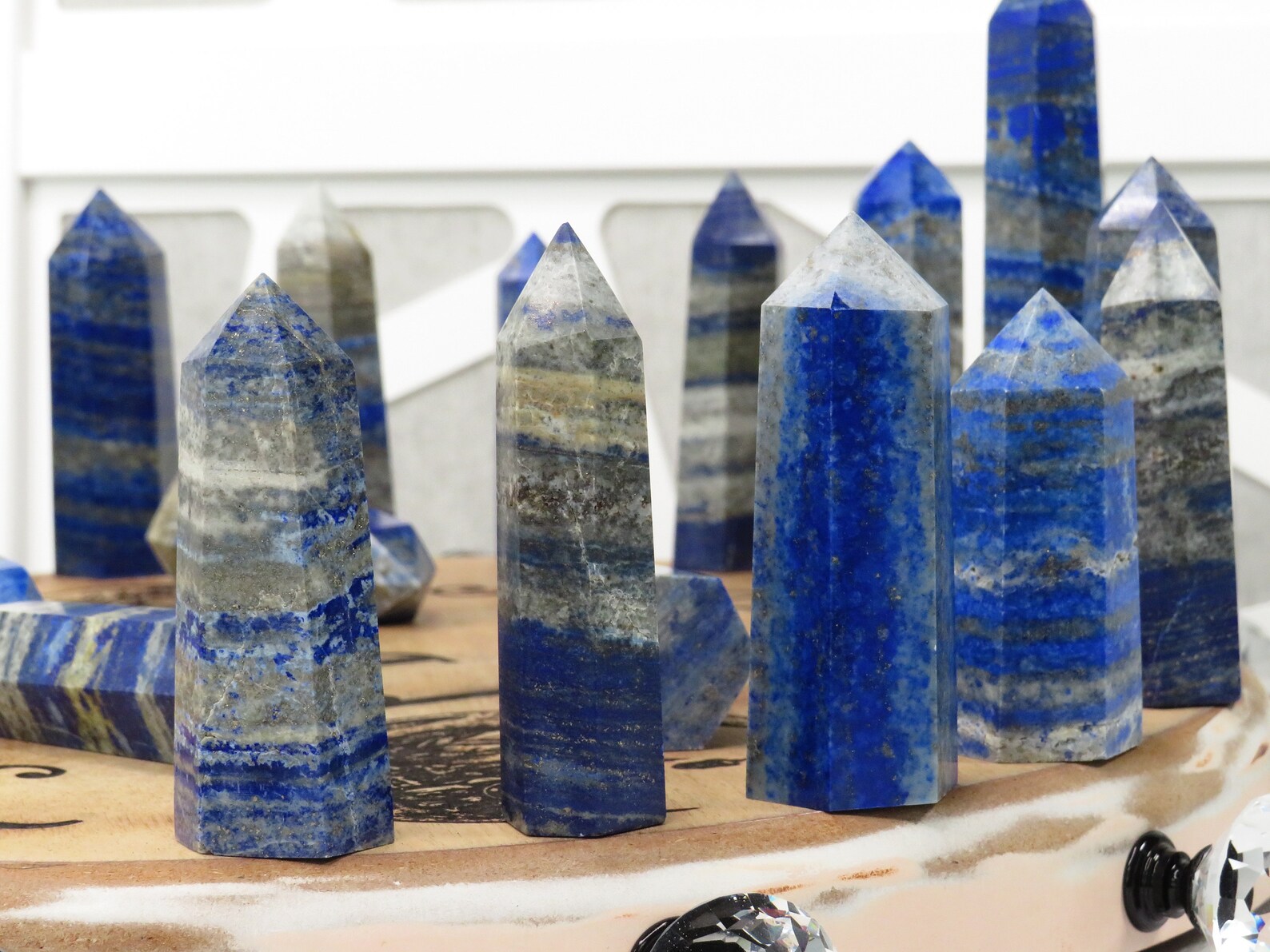 Lapis Lazuli Gemstone Towers, Healing, Connection, Chakra, Powerful ...