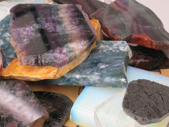 Crystal Slabs Crazy Lace Agate Slab Moss Agate Slab - Etsy