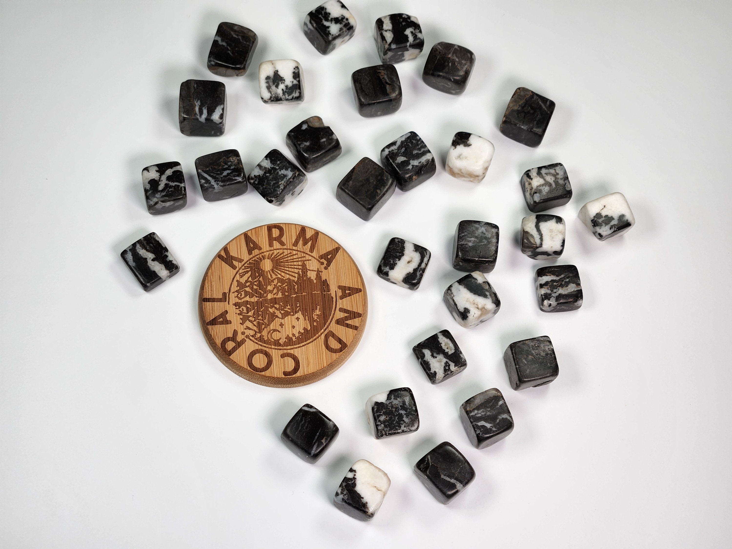 Zebra Jasper Cubes, Zebra Jasper Tumbles, Balance Crystal, Love, Energy ...