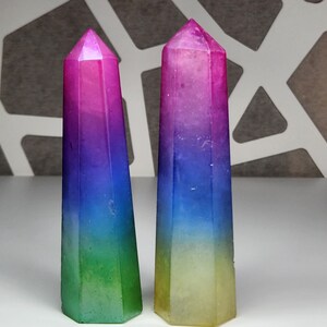 Aura Quartz Towers, Aura Watermelon Quartz, Aura Rainbow Quartz ...