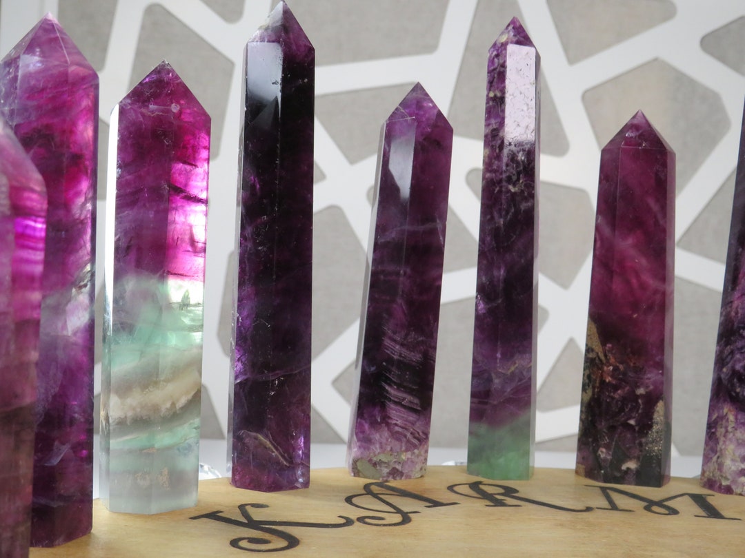 Pink Fluorite Tower, Pink Fluorite Gemstone Towers, Magenta Fluorite ...