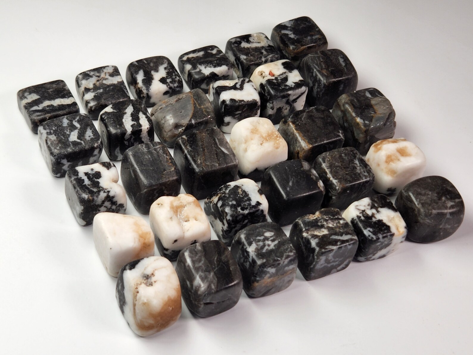 Zebra Jasper Cubes, Zebra Jasper Tumbles, Balance Crystal, Love, Energy ...