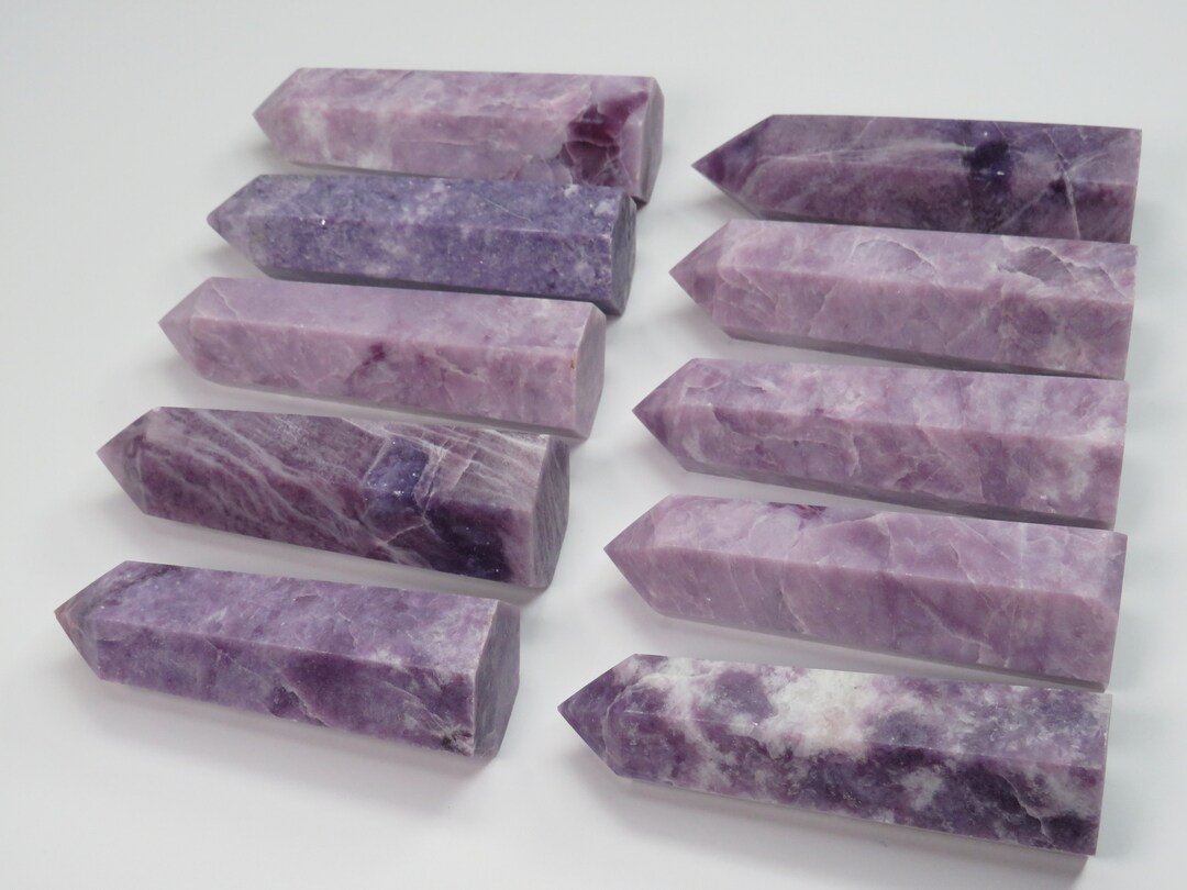 Lepidolite Tower, You Choose Crystal Tower, Purple Mica Tower ...