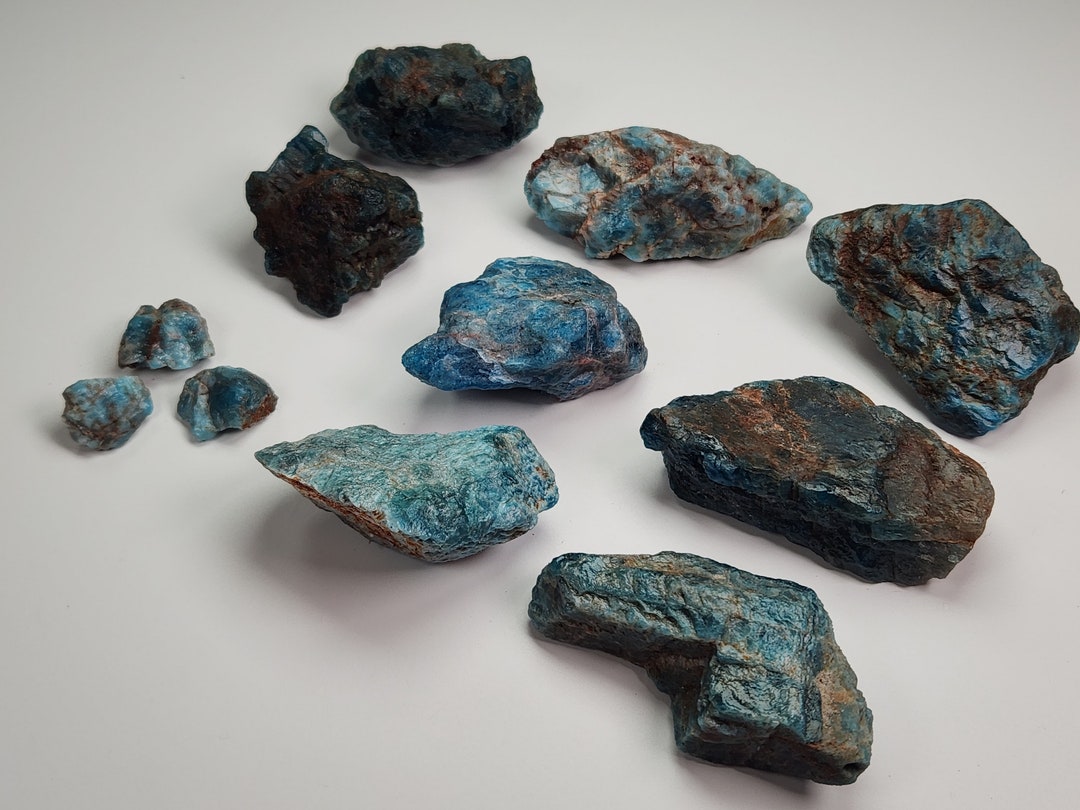 Raw Blue Apatite Crystal Palm, Raw Blue Apatite, Personal Growth ...