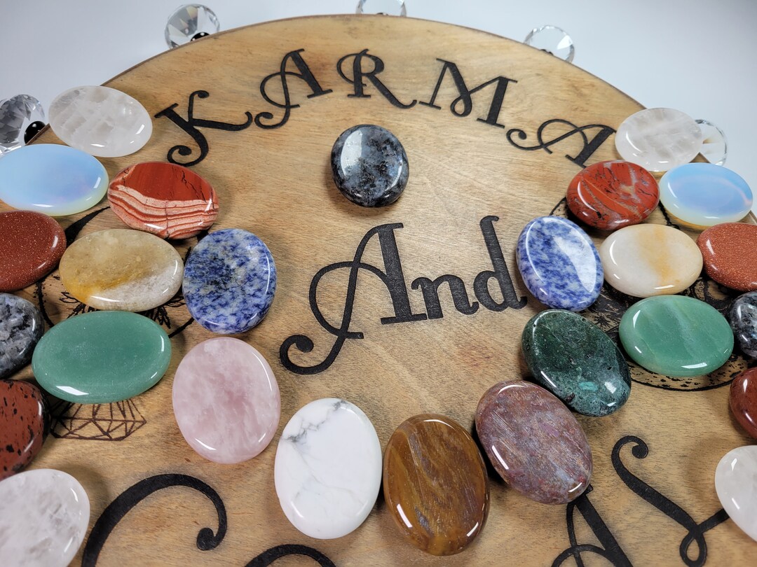 Gemstone Worry Stones, Crystal Sensory Tool, Oval Worry Stone, Crystal ...