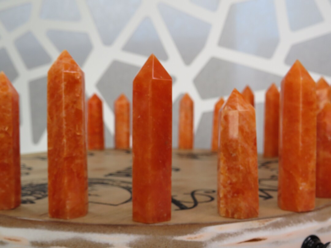 Orange Sunstone, Sunstone Towers, Gemstone Towers, Creativity Stone, Balance Crystal, Madagascar ...