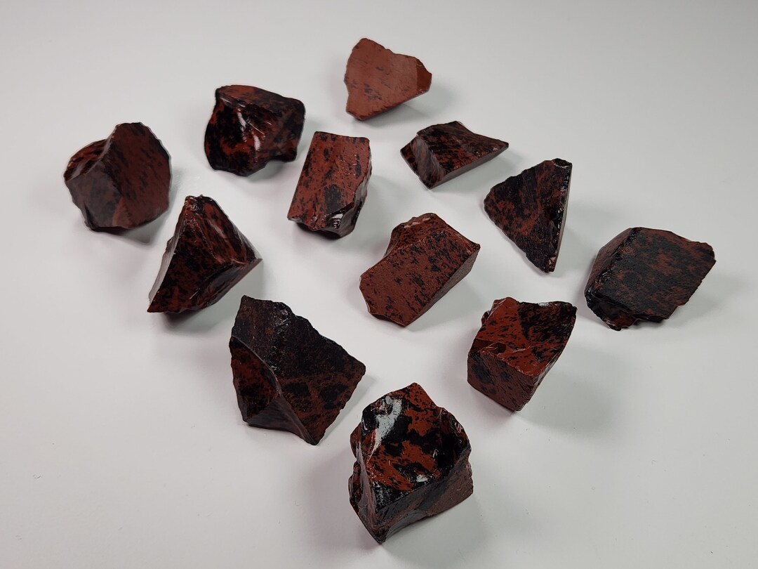 Raw Mahogany Obsidian, Raw Red Obsidian, Raw Gemstone, Raw Protection ...