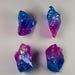 Vibrant Cotton Candy Aura Quartz Gemstone Chunks, Rainbow Aura Quartz ...