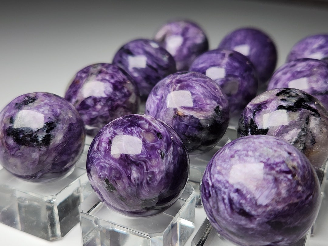 Charoite Sphere, Choose a Sphere, High Quality Charoite, Pink Charoite ...