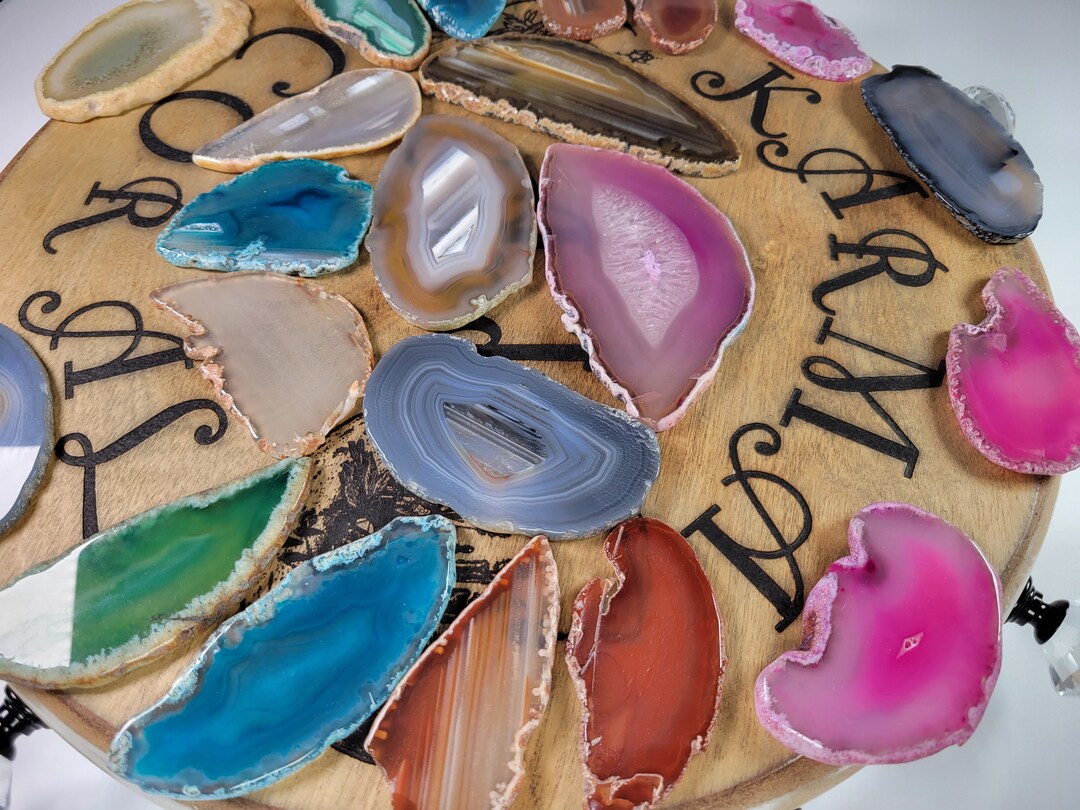Agate Gemstone Slices, Cleansing Crystal, Transforms Negativity ...