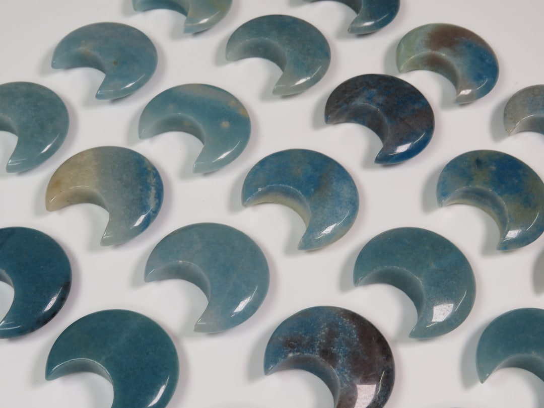 Troilite Crystal Moons, Trolleite Crescent Moon, Healing Gemstone Moon ...