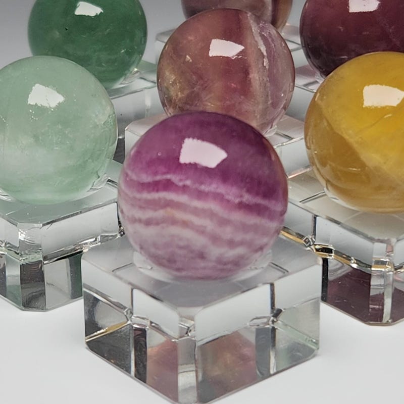 Fluorite Sphere Candy - Etsy