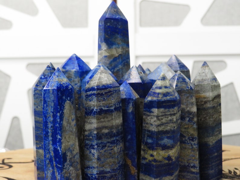 Lapis Lazuli Gemstone Towers, Healing, Connection, Chakra, Powerful ...