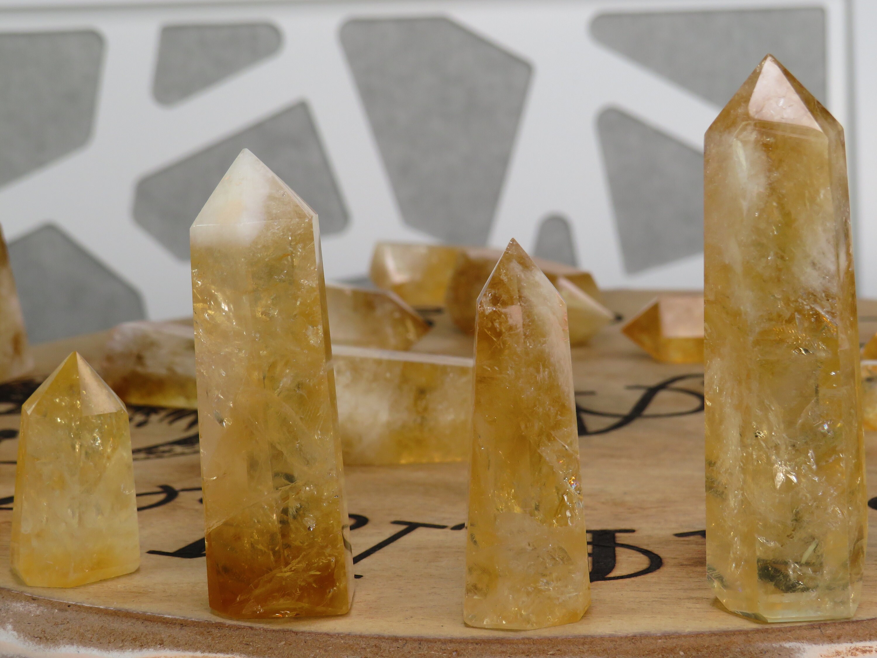 Citrine Gemstone Crystal Towers, Brazilian Citrine, Healing, Joy ...