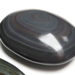 Banded Obsidian Gemstone Palm Stone, Healing, Banded Obsidian ...