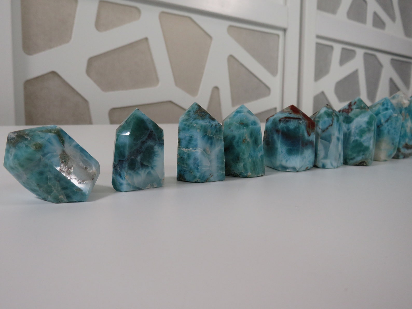 Larimar Towers Larimar Gemstone Tower Stone of the Atlantis - Etsy