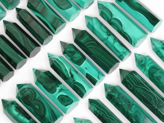 Natural Malachite Towers Gemstone Tower Crystal Tower - Etsy