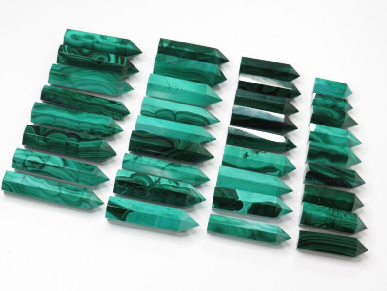 Natural Malachite Towers, Gemstone Tower, Crystal Tower, Protection ...