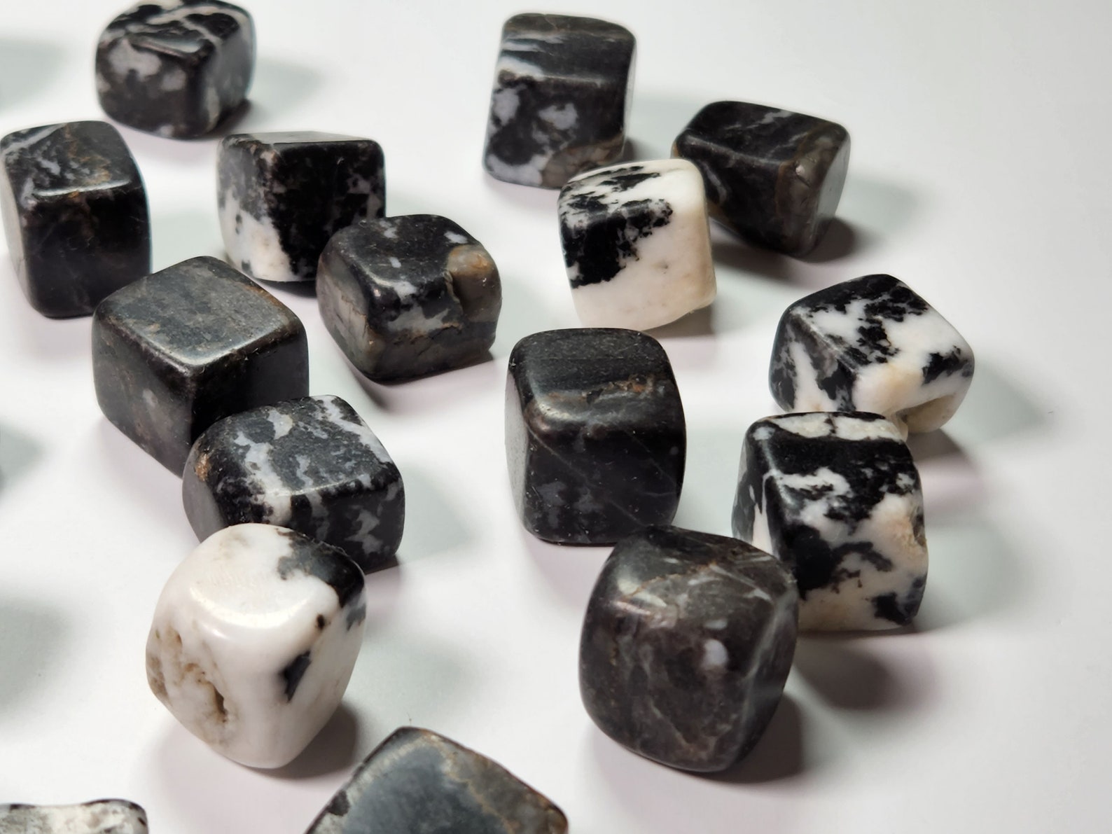 Zebra Jasper Cubes, Zebra Jasper Tumbles, Balance Crystal, Love, Energy ...