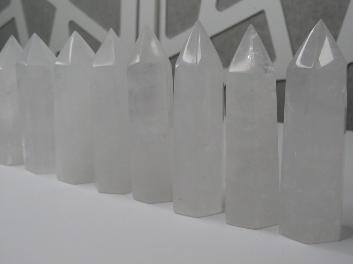 White Calcite Gemstone Towers Calcite Towers High Energy - Etsy