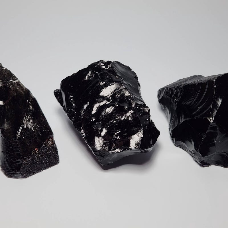 Raw Obsidian - Etsy