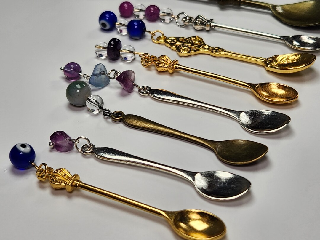 Crystal Tea Spoon, Restocked Metal Spoon Crystal, Herbal Apothecary ...