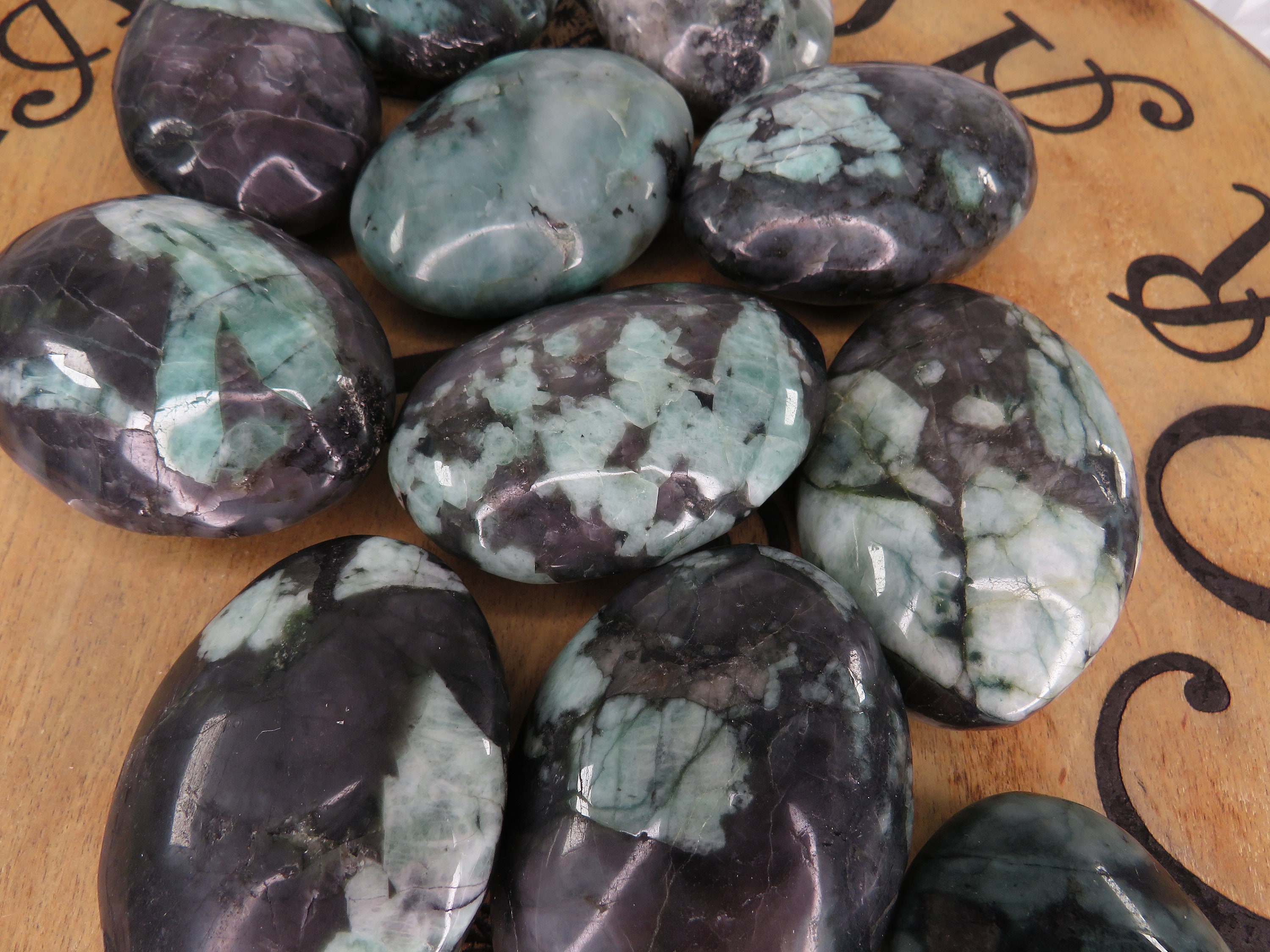 Genuine Emerald Palmstones Gemstone Palms Emerald Palm - Etsy UK