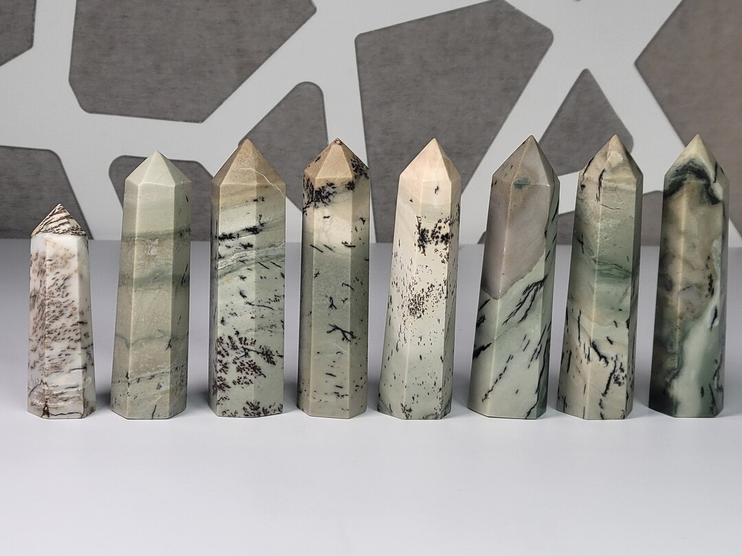 Dendritic Jade, Dendritic Jade Gemstone Tower, Gemstone Tower, Purity ...
