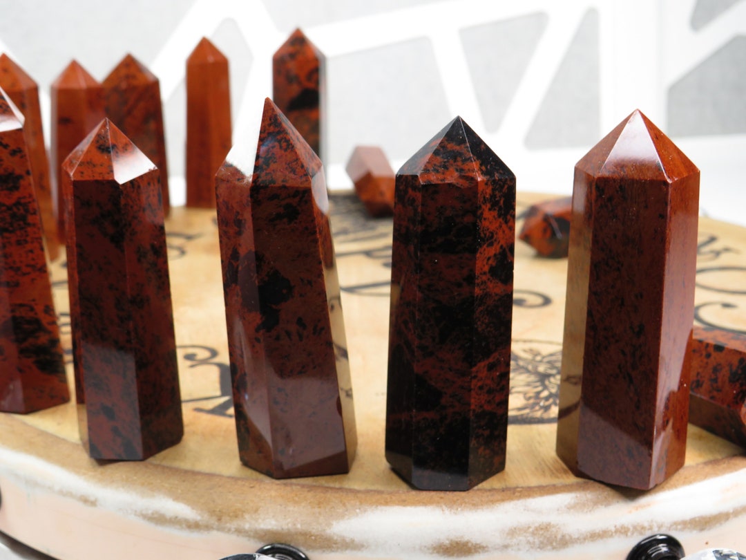Mahogany Obsidian, Red Obsidian, Gemstone Towers, Crystal Towers ...