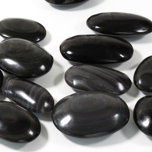 Banded Obsidian Gemstone Palm Stone, Healing, Banded Obsidian ...