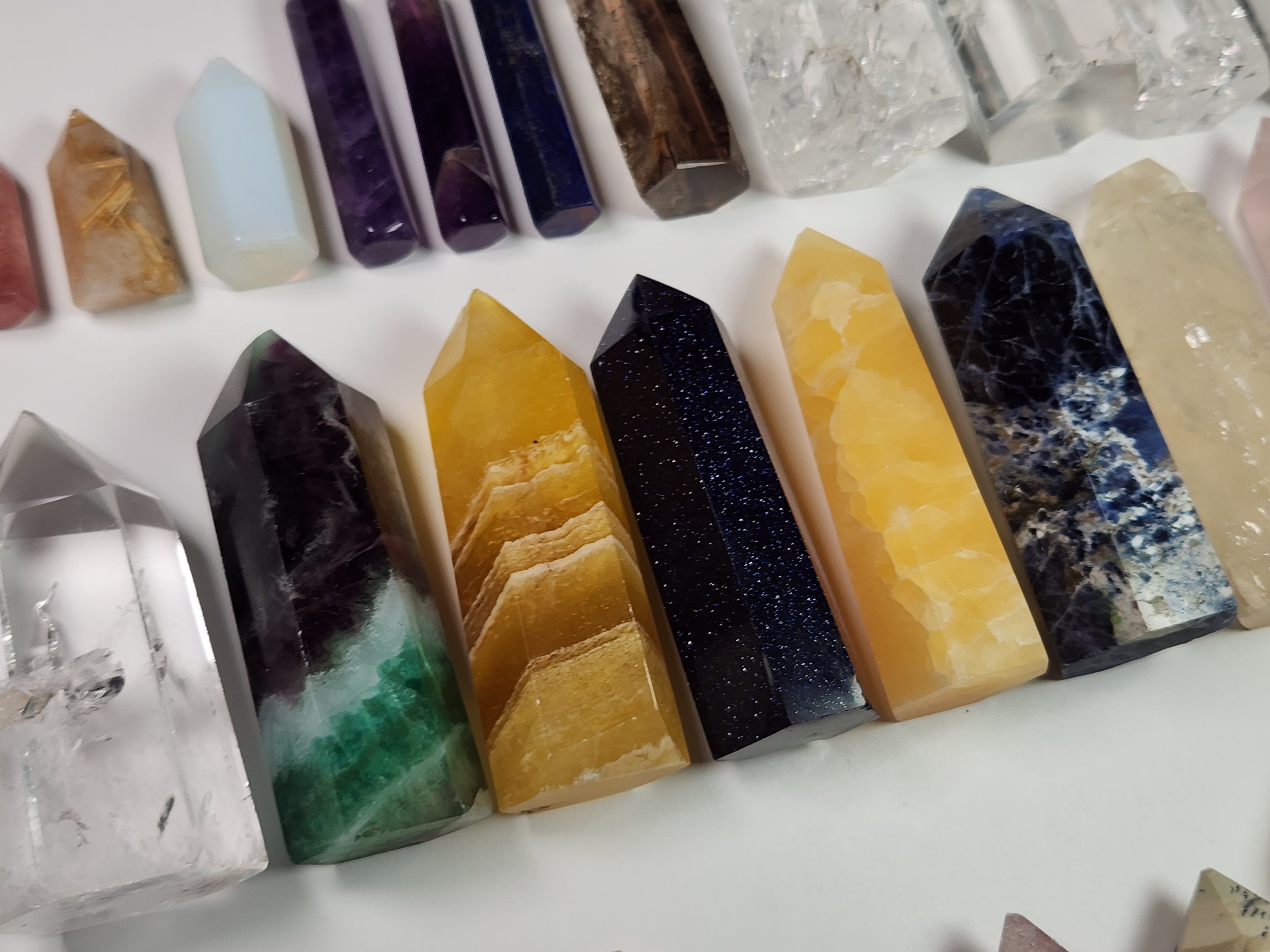 Broken Gemstone Tower Special, Bruised Gemstone Point Discounted ...