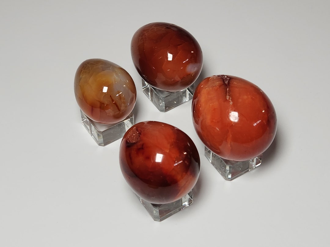 Carnelian Crystal Eggs, Healing Crystals, Crystal Eggs, Gemstone Eggs, Carnelian Gemstone Egg ...