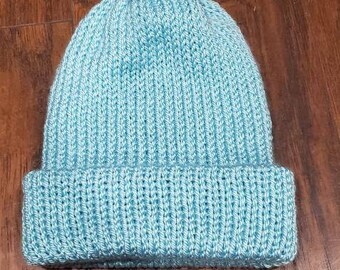 Blue Knit Hat | Etsy