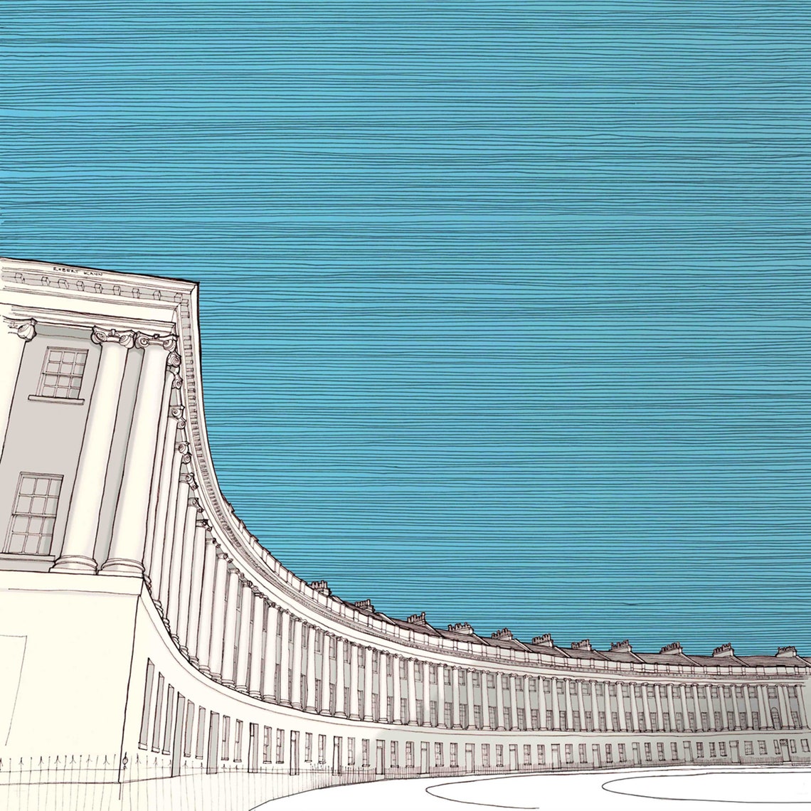 Royal Crescent, Bath UK - Limited Edition Art Print (left) - Etsy