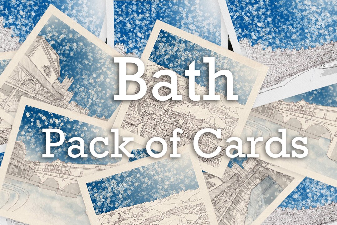 Bath Architecture Christmas Card Mix Pack - Holiday Greeting Cards With ...
