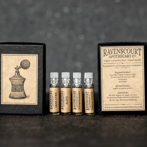 Women's Literary Fragrance Sample Set - Natural Perfume Samples: Jane ...