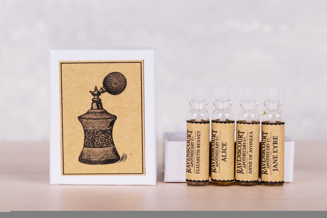 Women's Literary Fragrance Sample Set Natural Perfume - Etsy