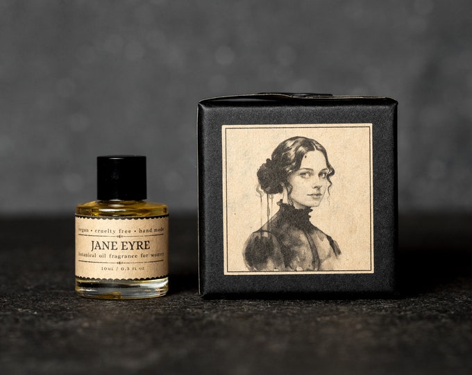 Jane Eyre Perfume - Rose, Bergamot, Clary Sage. Natural Vegan Fragrance ...