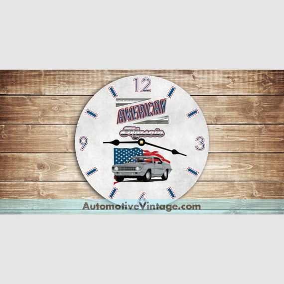 American Muscle 1969 Chevy Camaro Metal Car Wall Clock | Etsy