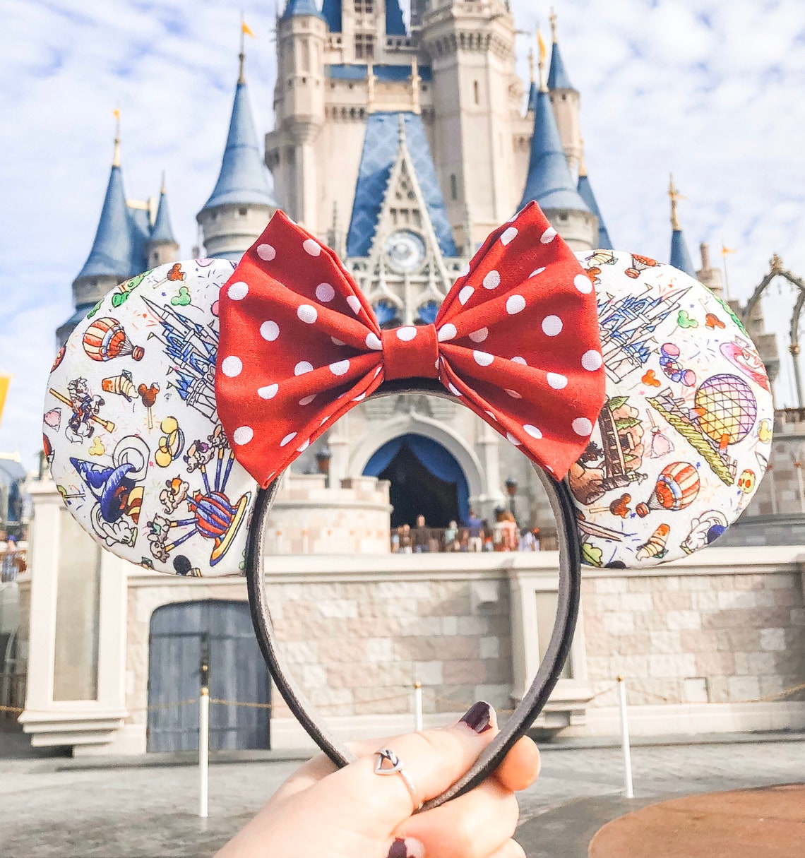 4 Parks Disney Ears Mickey Minnie Ears Magic Kingdom Epcot | Etsy